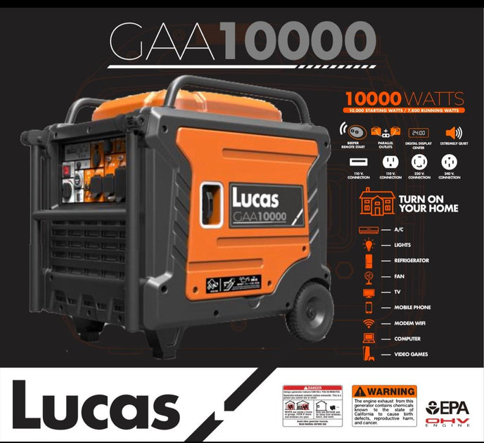LUCAS INVERTER | GAA 10,000 WATTS | | PRENDE POR BOTÓN O "BEEPER" – El ...